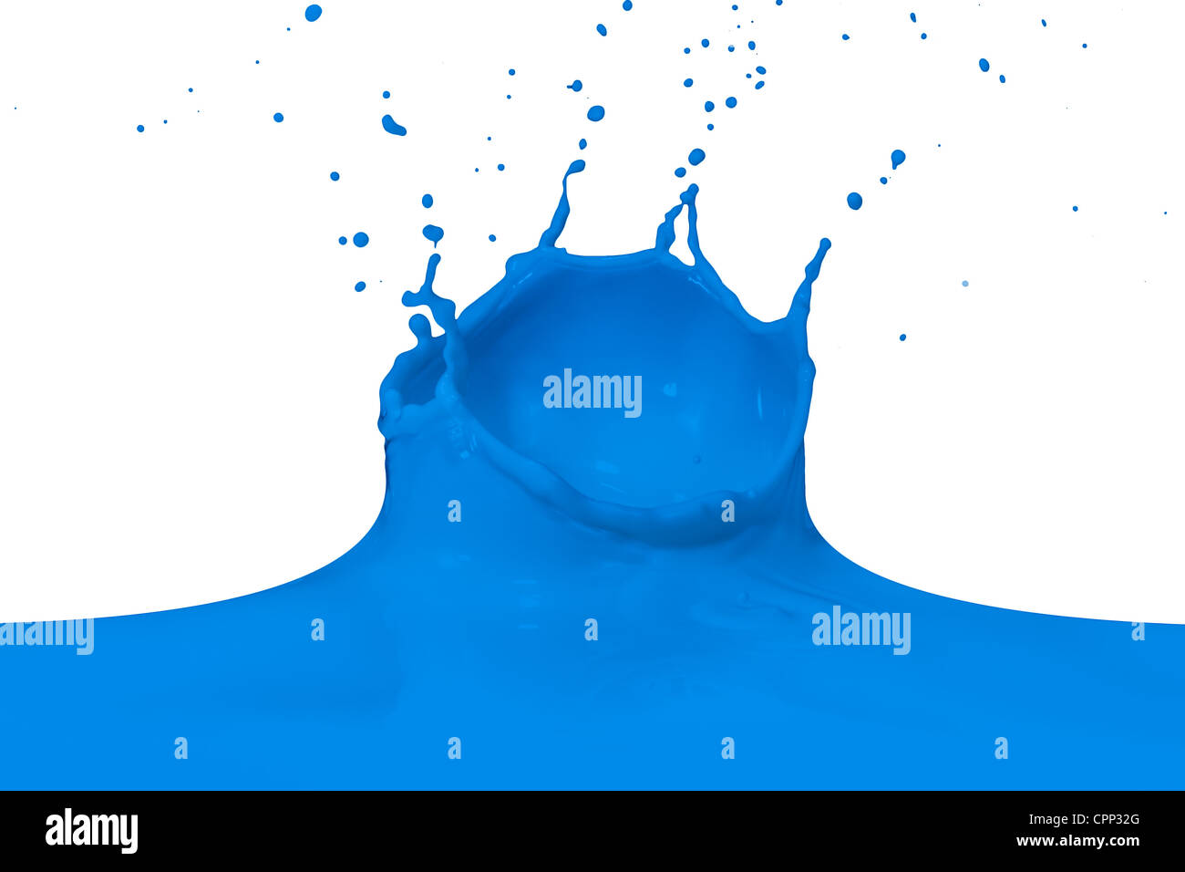 Wet blue paint hi-res stock photography and images - Alamy