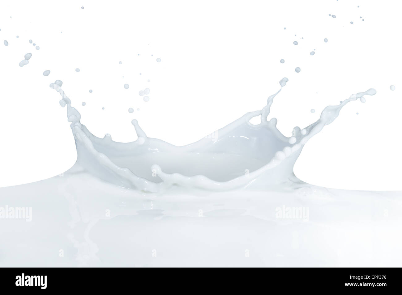 splashing milk isolated on white background Stock Photo - Alamy