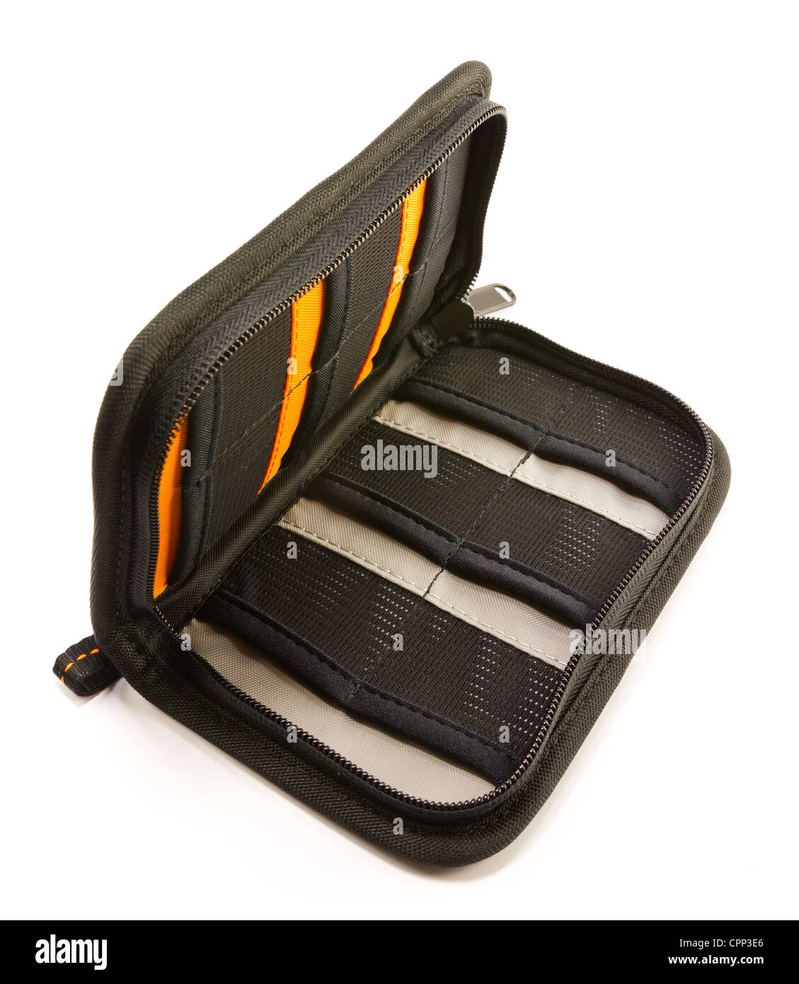 Memory card container on white background Stock Photo - Alamy