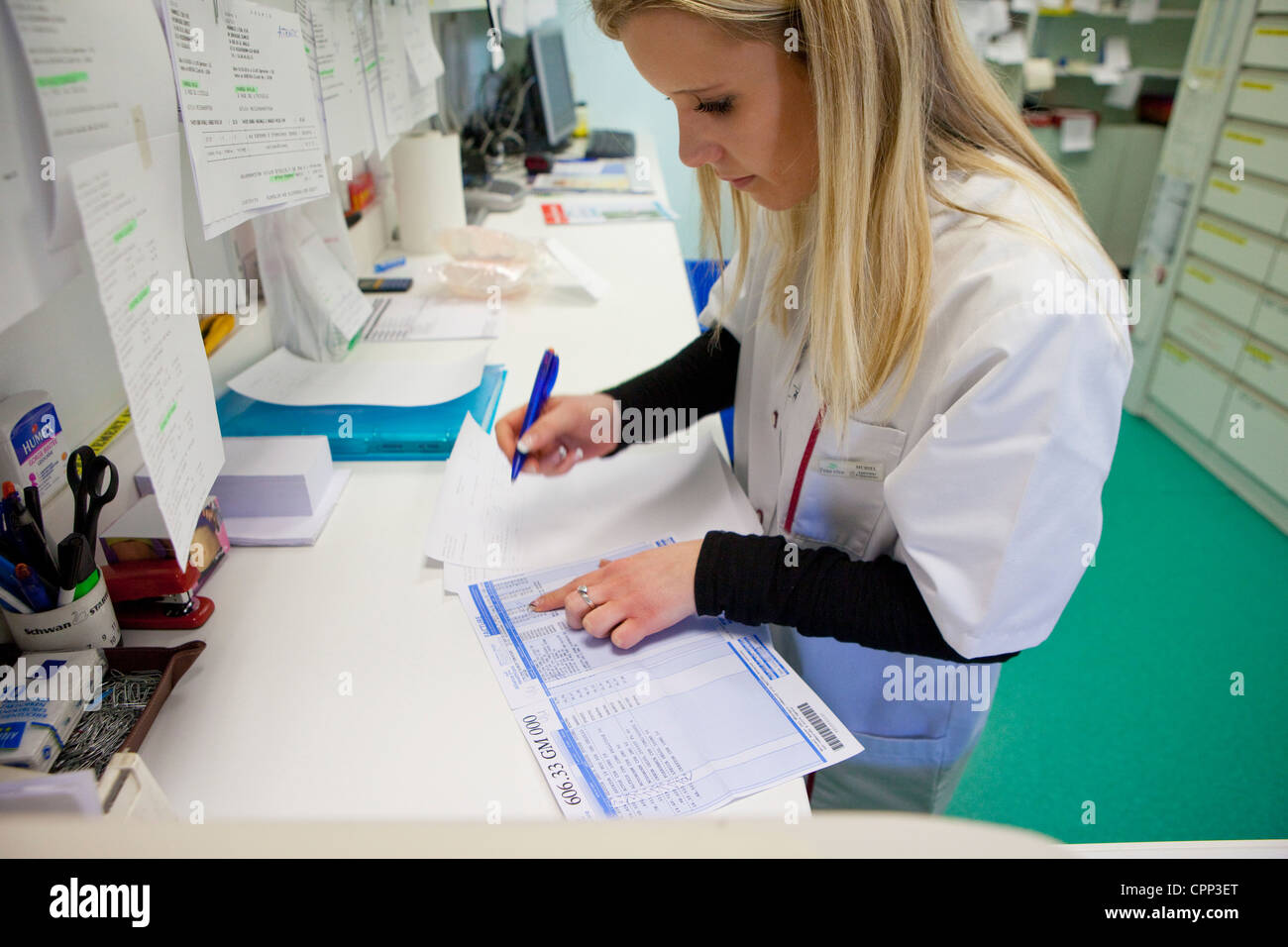 Pharmacists desk hi-res stock photography and images - Alamy
