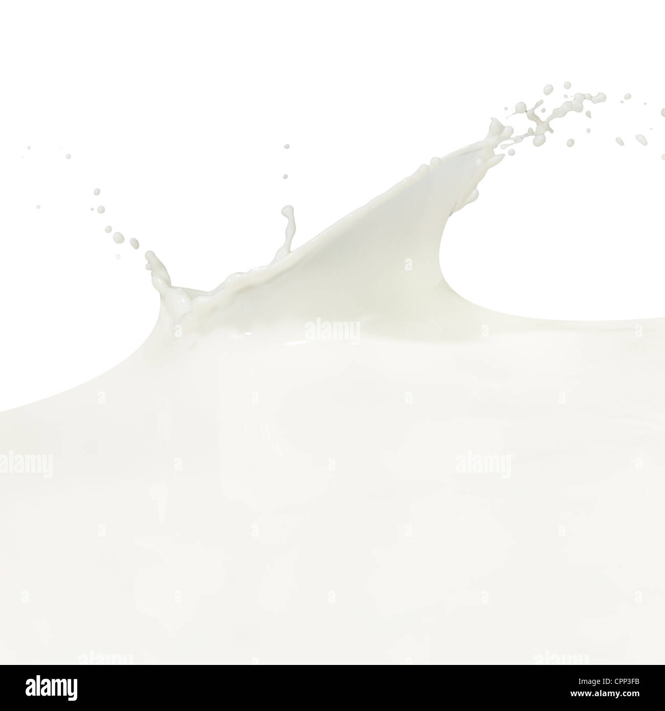 splashing milk isolated on white background Stock Photo - Alamy