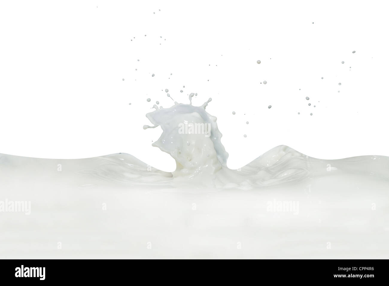 splashing milk isolated on white background Stock Photo - Alamy