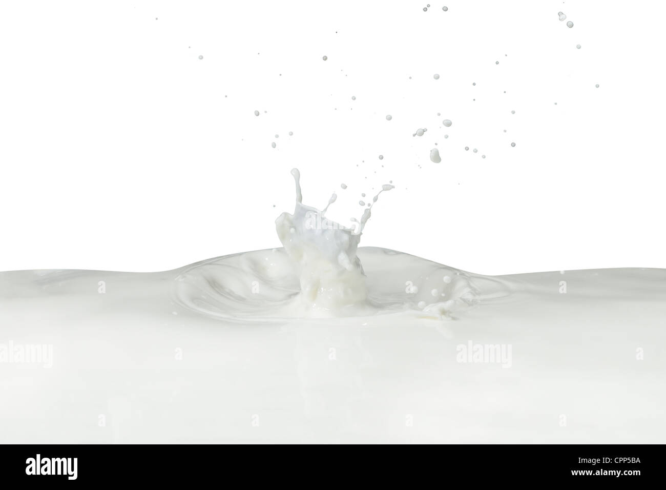 splashing milk isolated on white background Stock Photo - Alamy