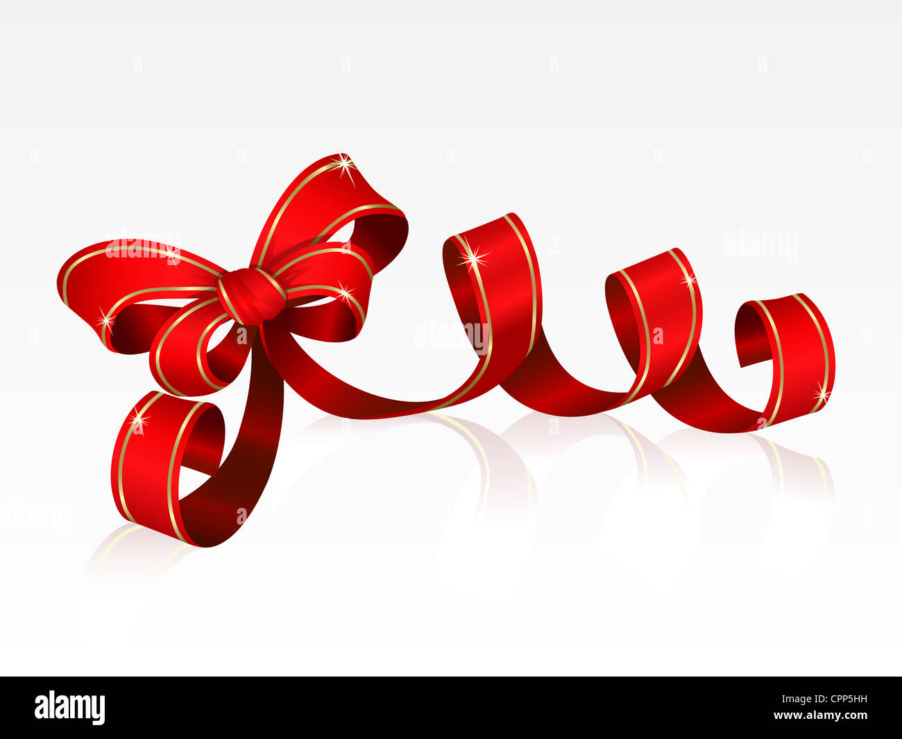 Red bow isolated on a white background Stock Photo - Alamy