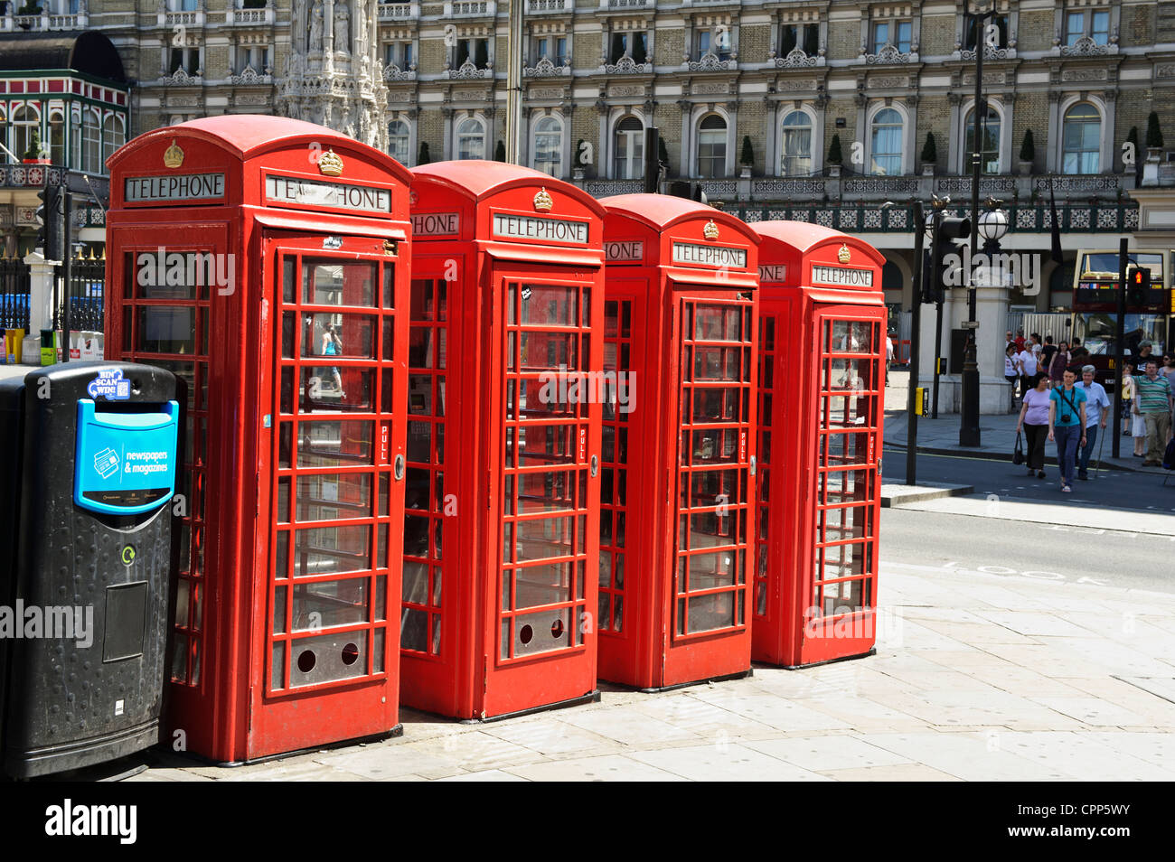 Red Telephone boxes, London, United Kingdom Stock Photo - Alamy