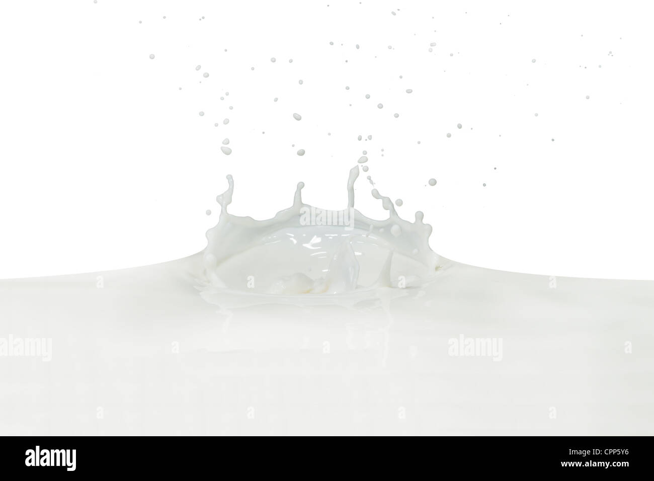 splashing milk isolated on white background Stock Photo - Alamy
