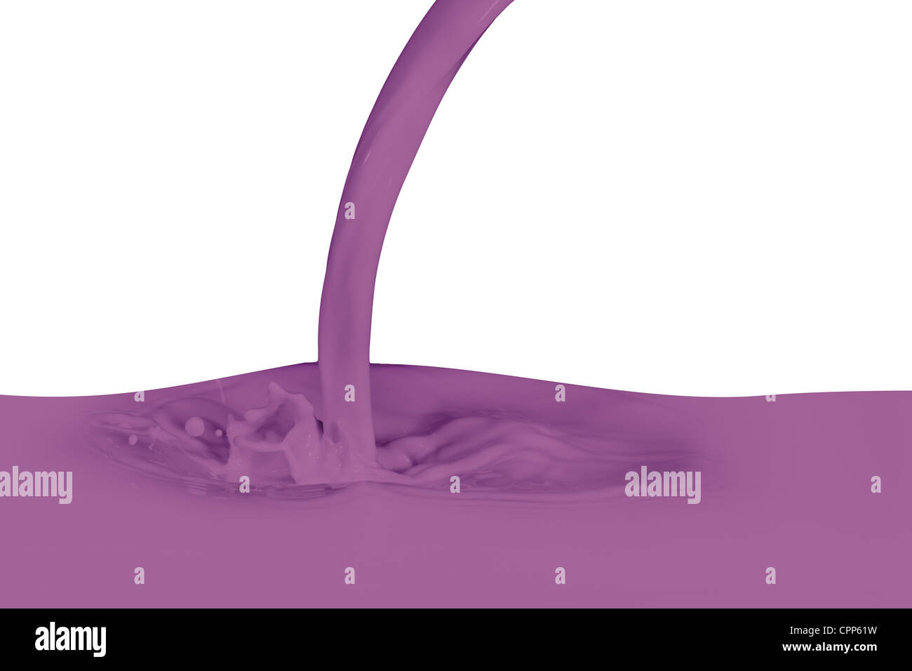 violet paint splashing isolated on white Stock Photo - Alamy