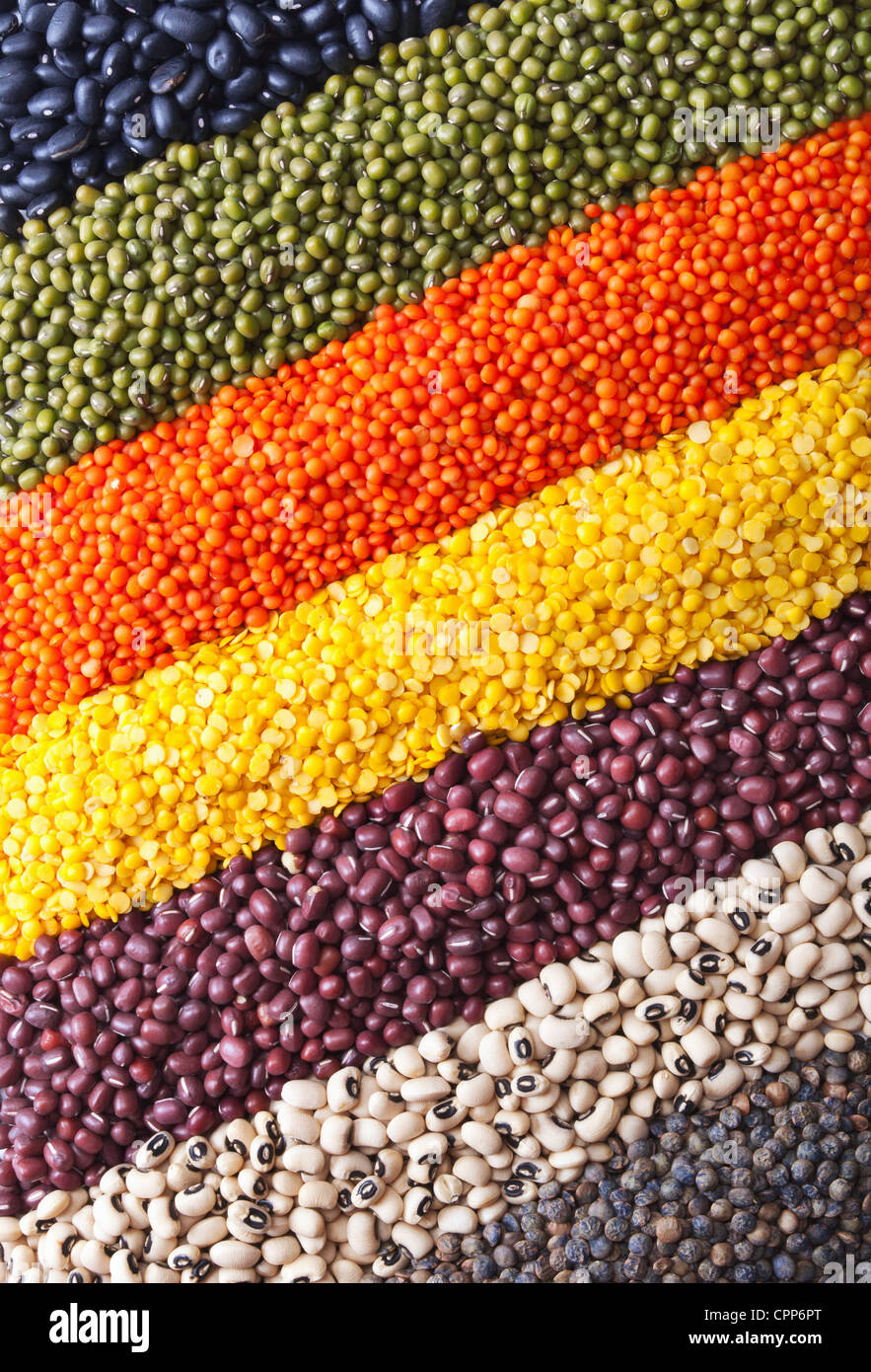 background with different legumes Stock Photo - Alamy