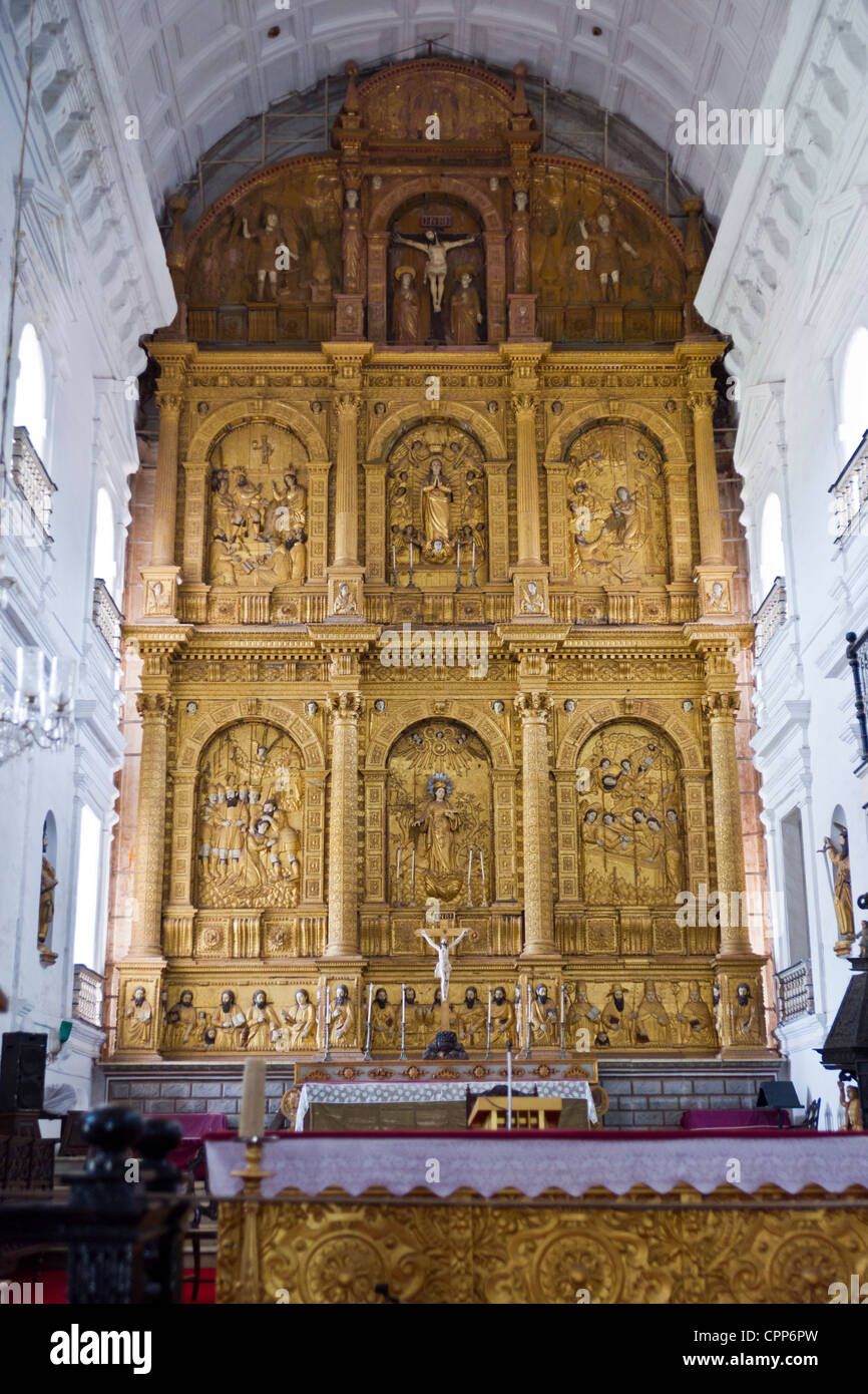 The Sé Cathedral of Santa Catarina, known as Se Cathedral, Old Goa ...