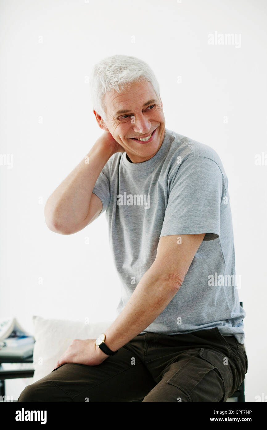 1 one beaming elderly man hi-res stock photography and images - Alamy