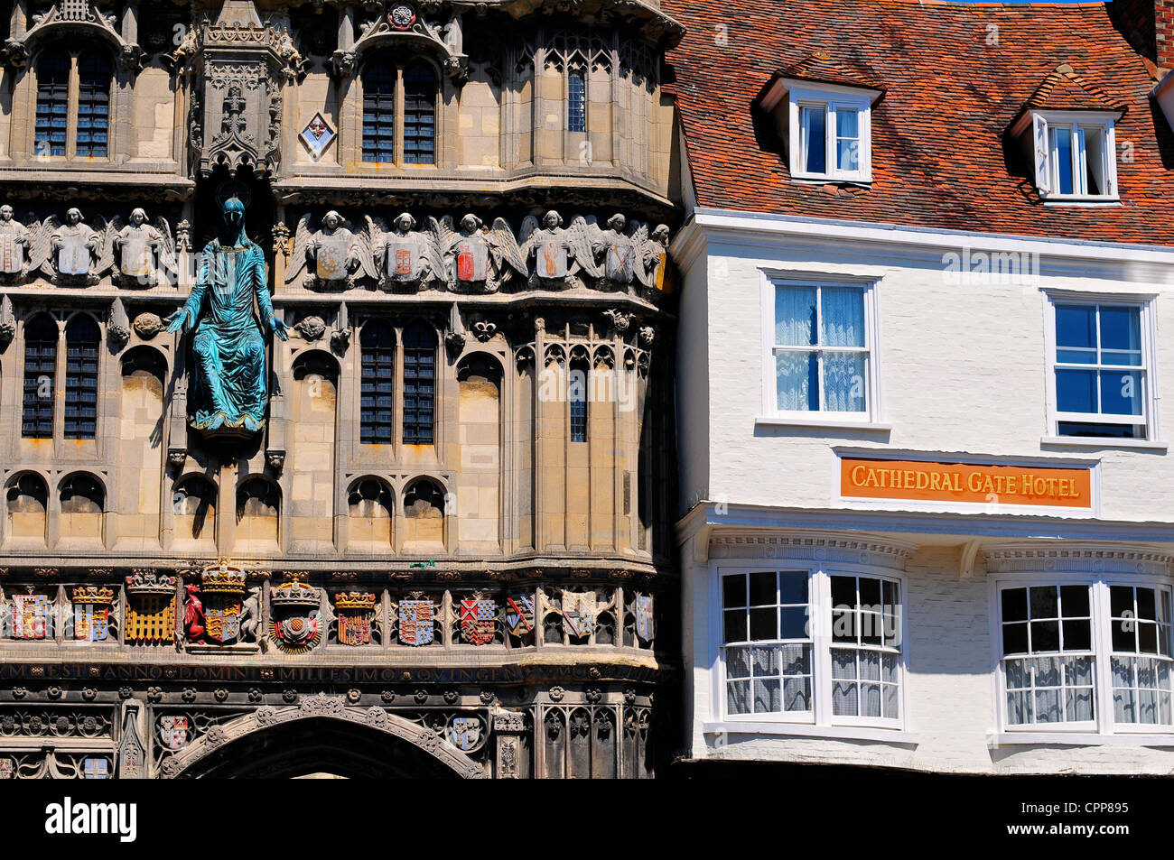 Christ Church Gate - the entrance to Canterbury Cathedral, Canterbury ...
