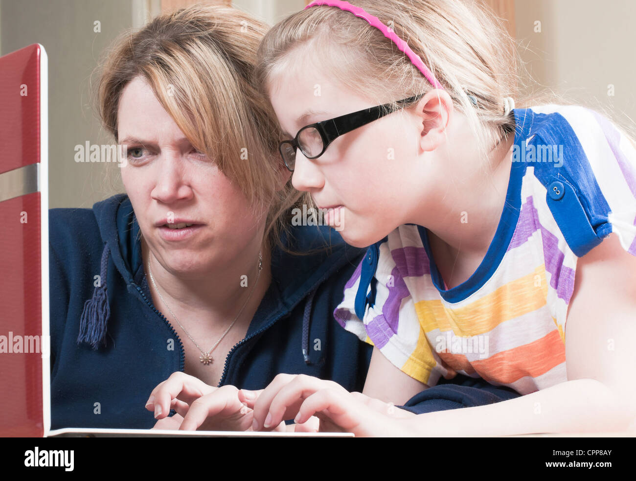 Child learning to use computer hi-res stock photography and images - Alamy