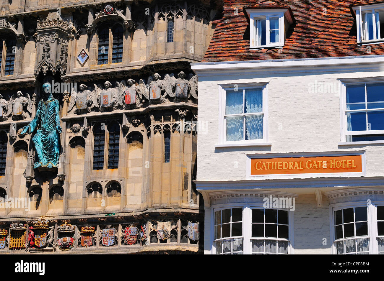 Christ Church Gate - the entrance to Canterbury Cathedral, Canterbury ...