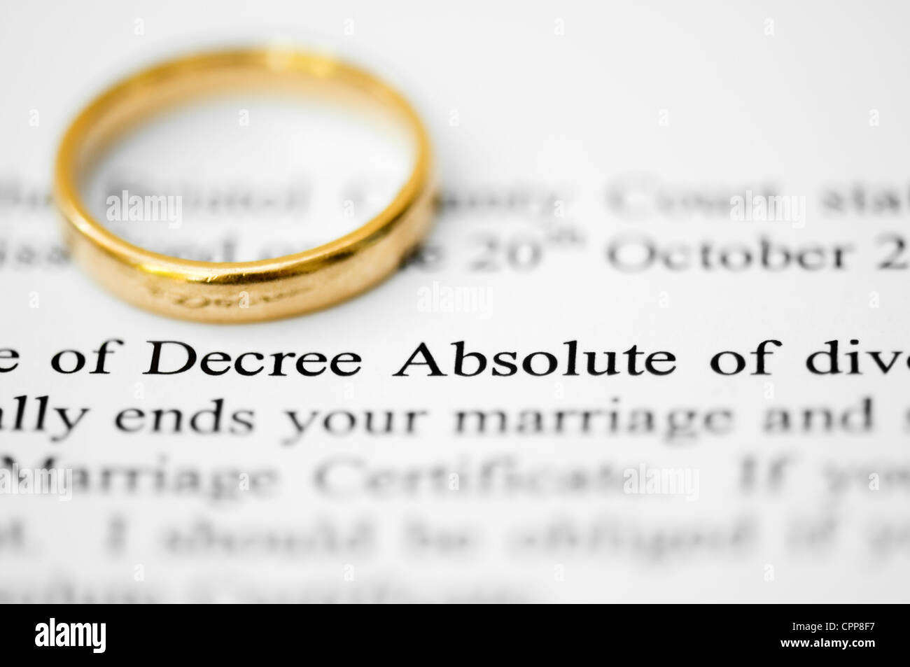 Decree absolute hi-res stock photography and images - Alamy