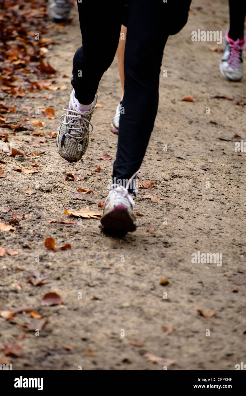 runner on unpaved road Stock Photo - Alamy