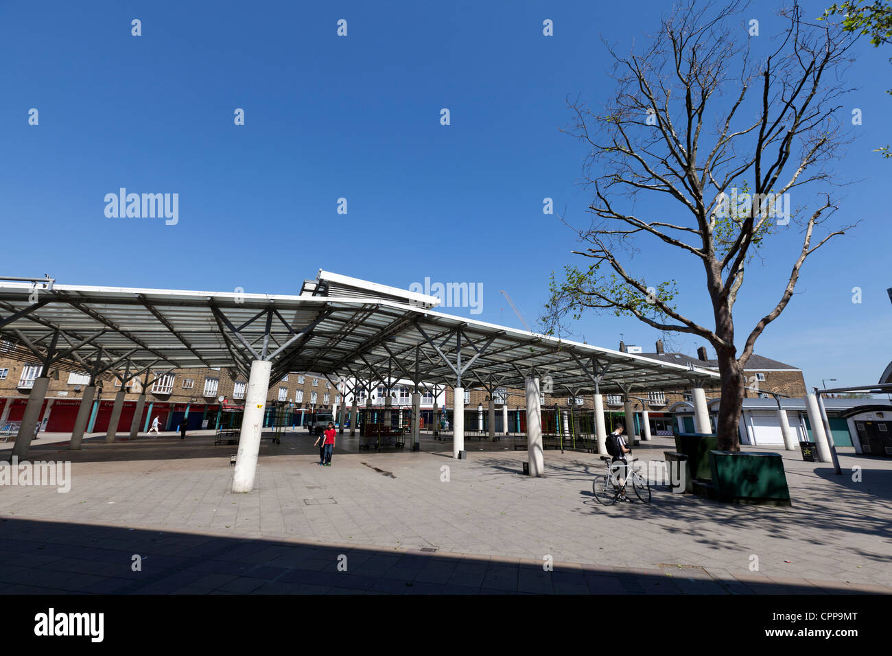 Chrisp Street Market, Poplar, Tower Hamlets, London, England, UK Stock ...