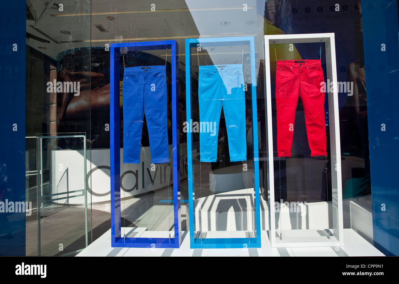 Fashion shop window, Regent Street, London, England, UK Stock Photo - Alamy