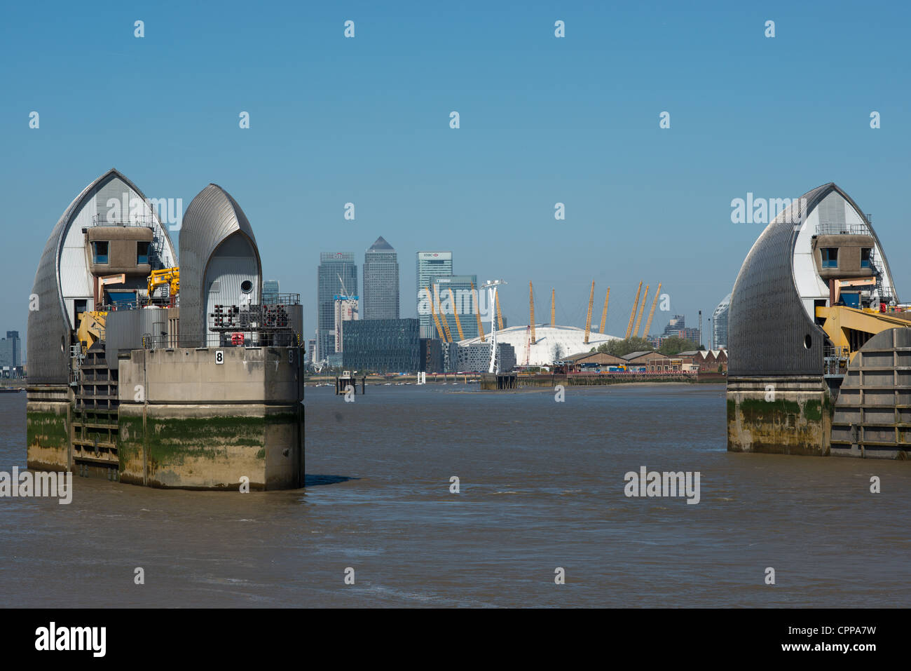 Close up of thames barrier hi-res stock photography and images - Alamy