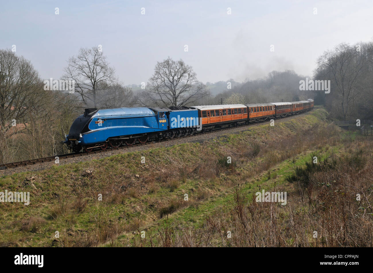 LNER A4 Pacific Bittern 4464 Approaching Highley on March 23rd 2012 ...