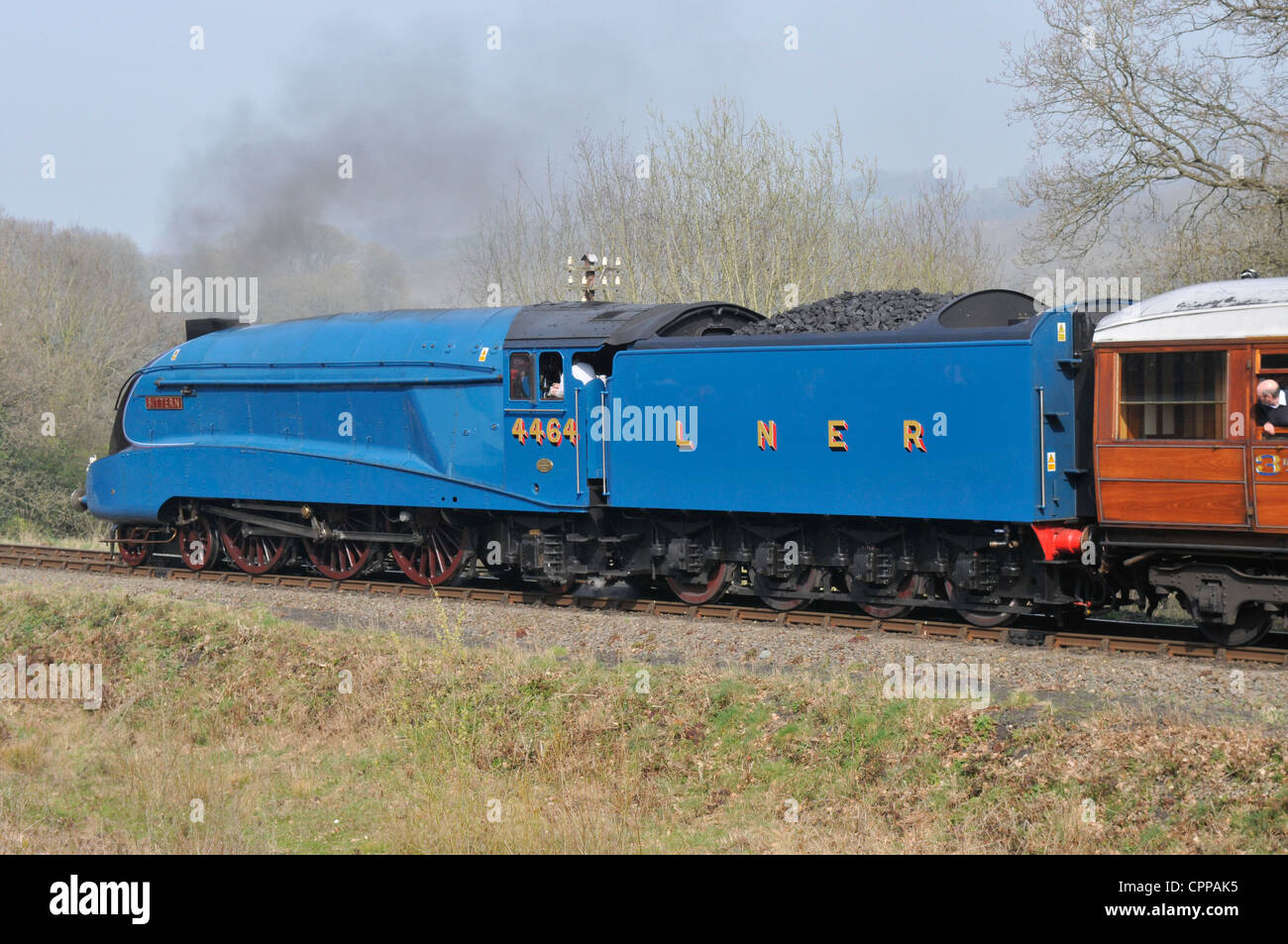 LNER A4 Pacific Bittern 4464 Approaching Highley on March 23rd 2012 ...