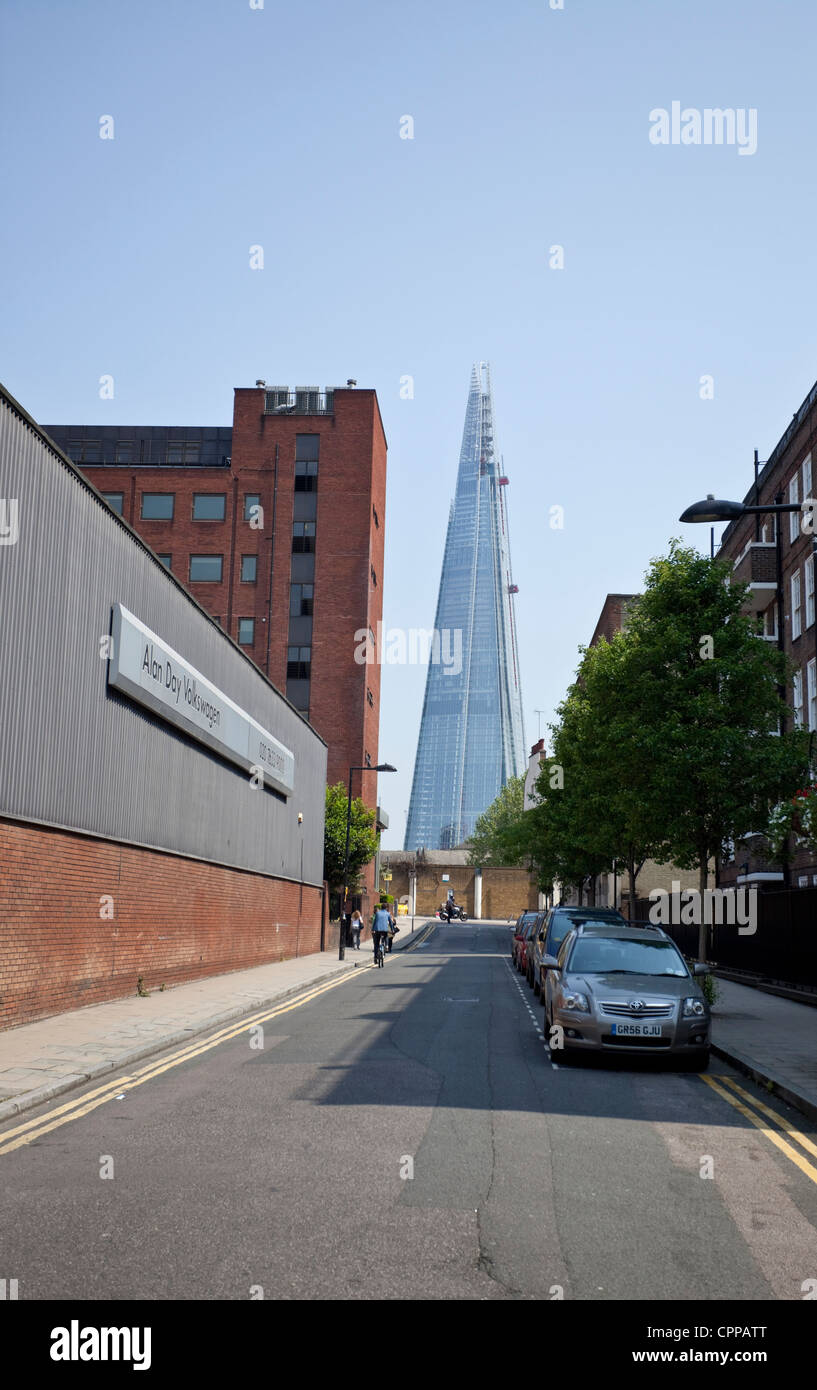 The Shard from Sumner Street, London, England, UK Stock Photo - Alamy