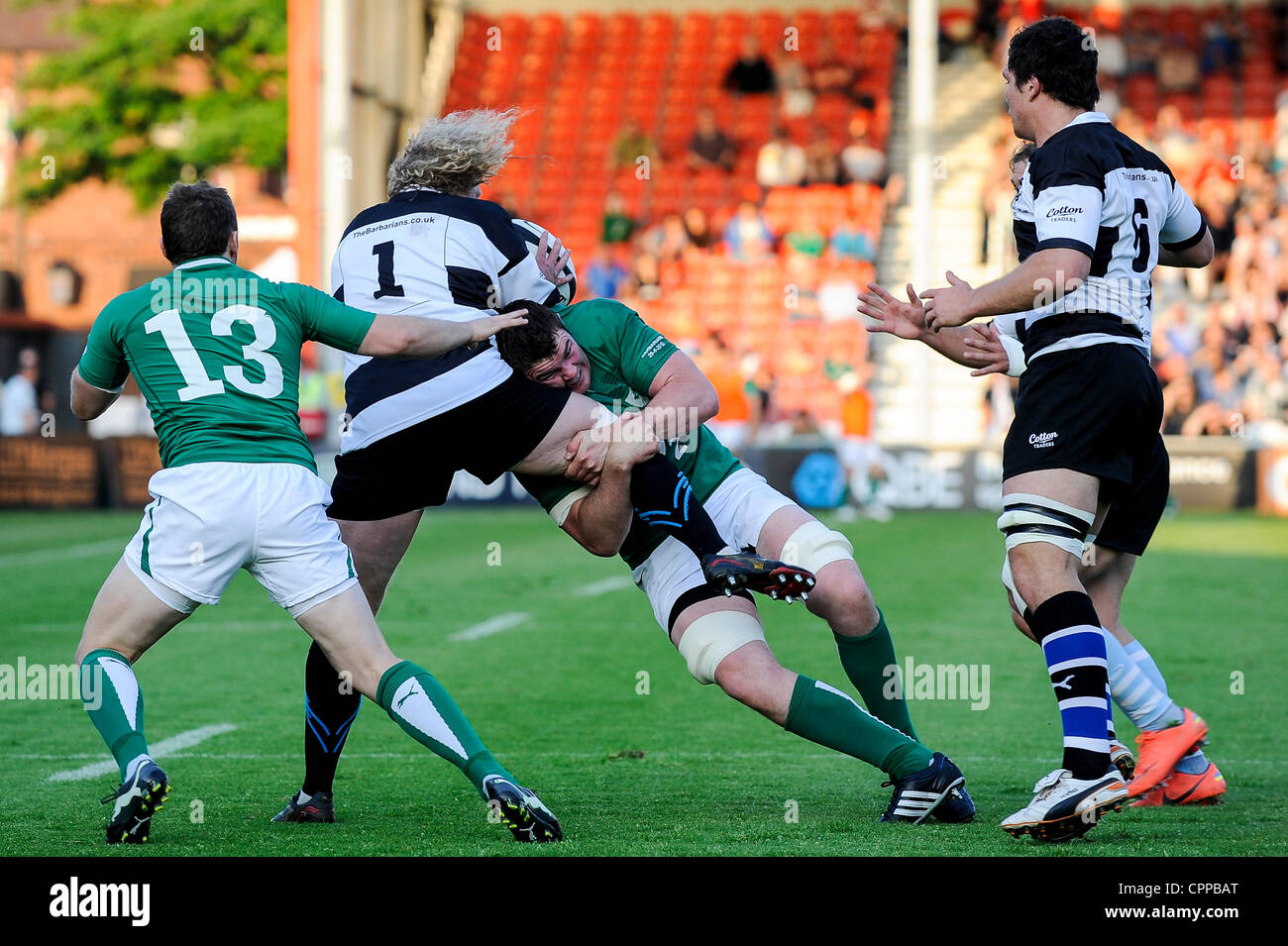 29.05.2012 Gloucester, England. Barbarians FC Welsh Prop (#1) Duncan ...