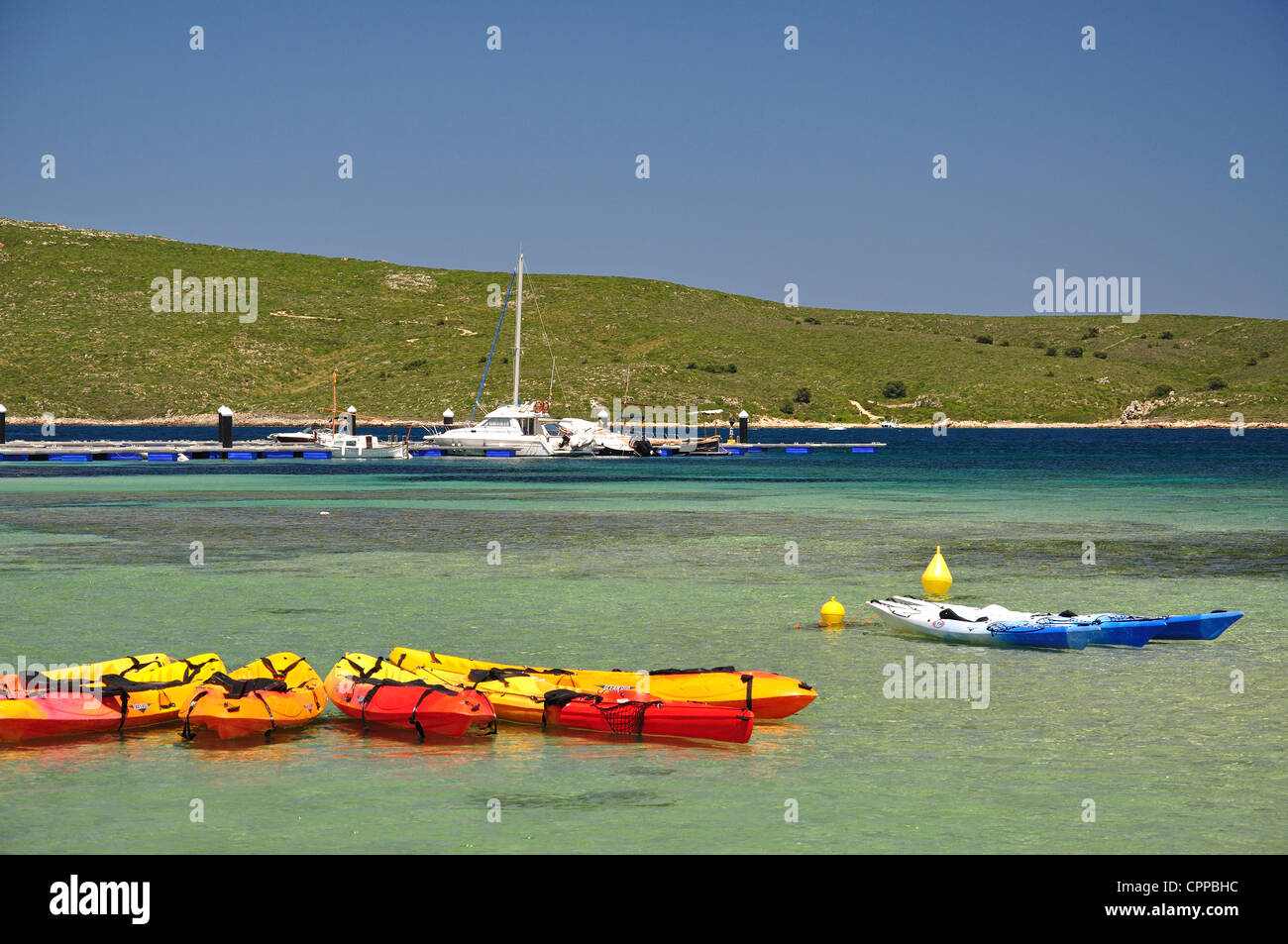 Playas de fornells beach menorca hi-res stock photography and images ...