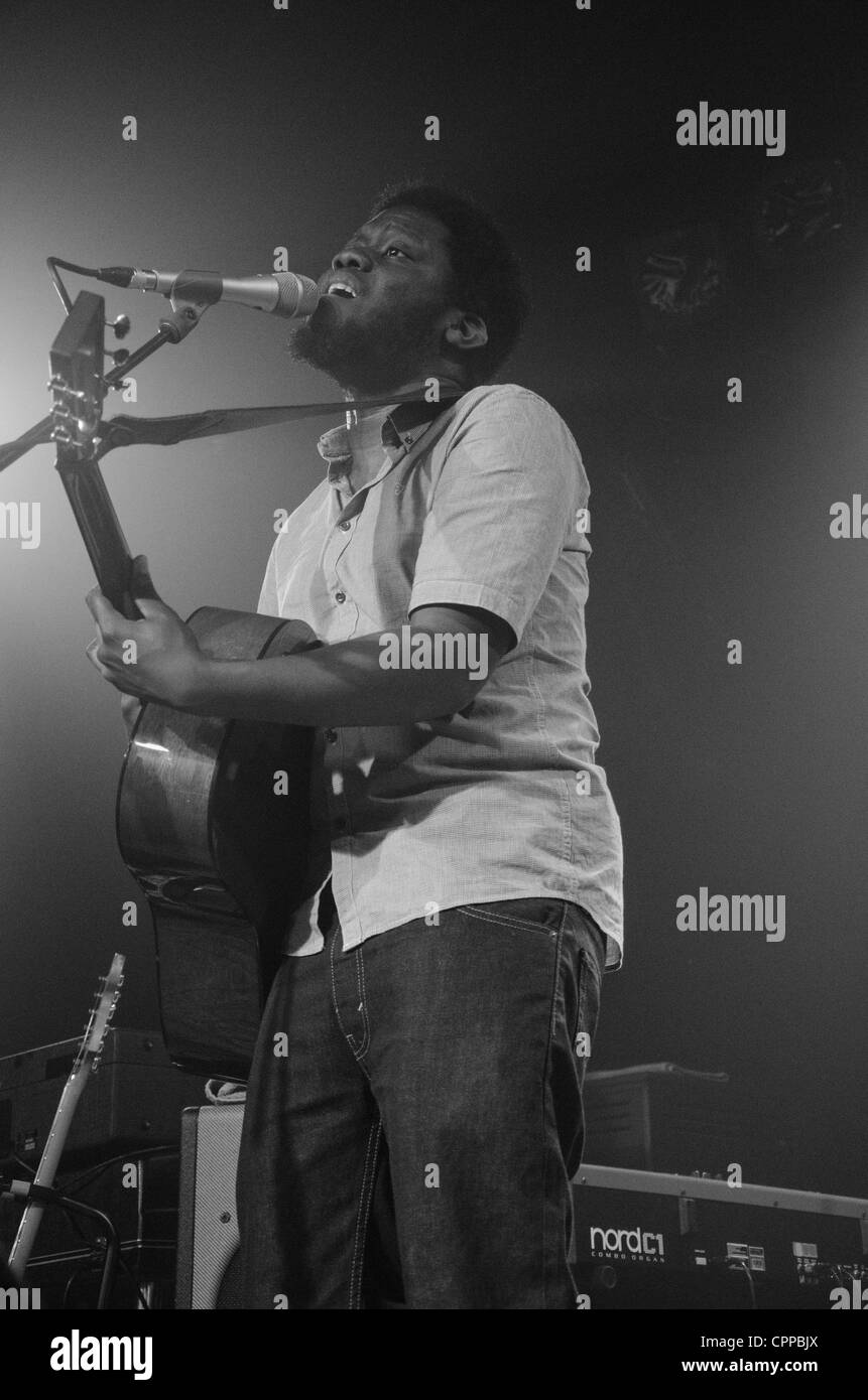 Musician Michael Kiwanuka playing a gig at the Leadmilll Club on 21st ...
