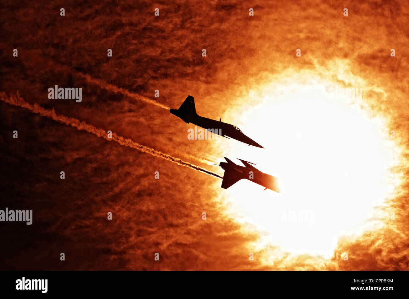 Flying into the sun Stock Photo - Alamy
