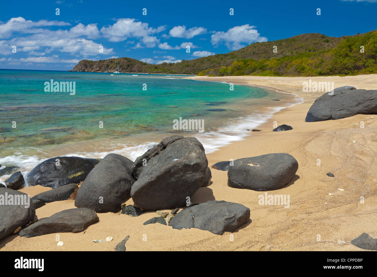 Virgin Gorda, British Virgin Islands, Caribbean Beach at Long Bay on ...