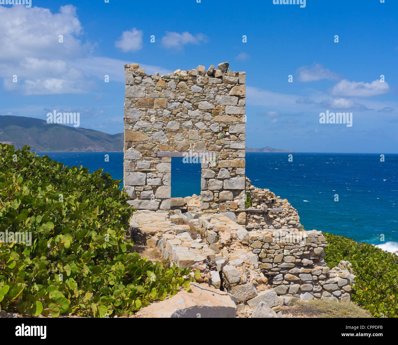 Virgin Gorda, British Virgin Islands, Caribbean Abandoned Copper Mine ...
