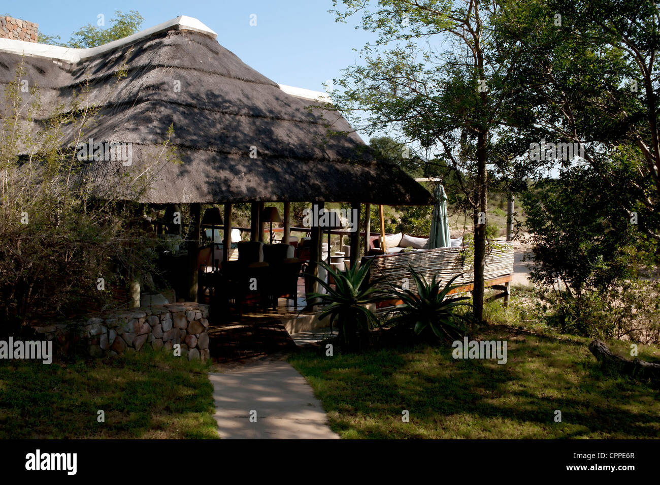 Lodge at Thornybush Game Reserve, Kruger, South Africa Stock Photo - Alamy
