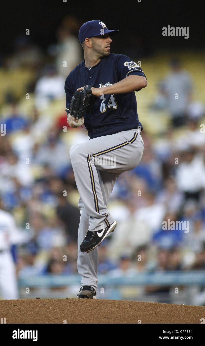 May 29, 2012 - Los Angeles, California, USA - Michael Fiers #64 of the ...