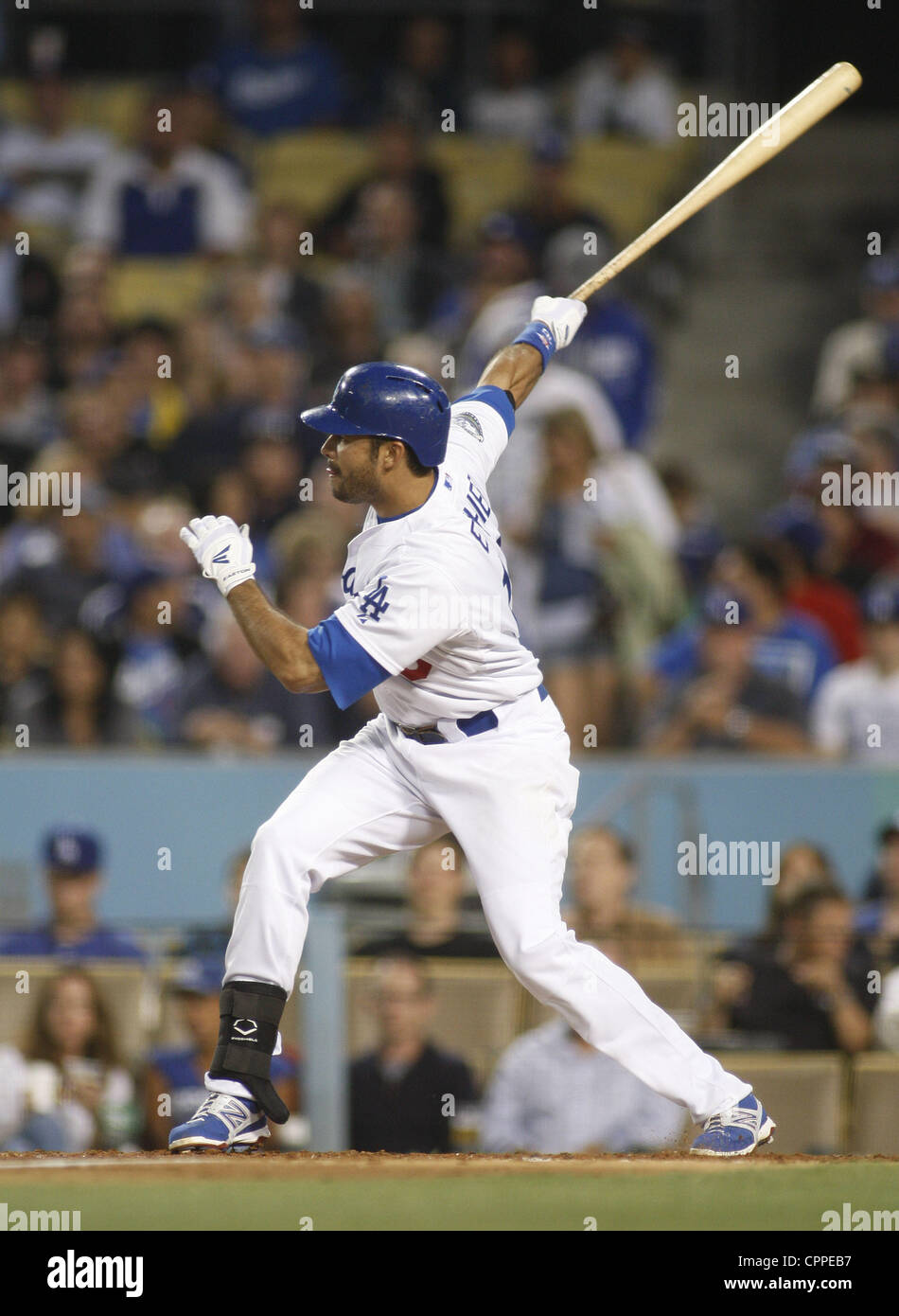 May 29, 2012 - Los Angeles, California, USA - Andre Ethier #16 of the Los Angeles Dodgers at bat ...