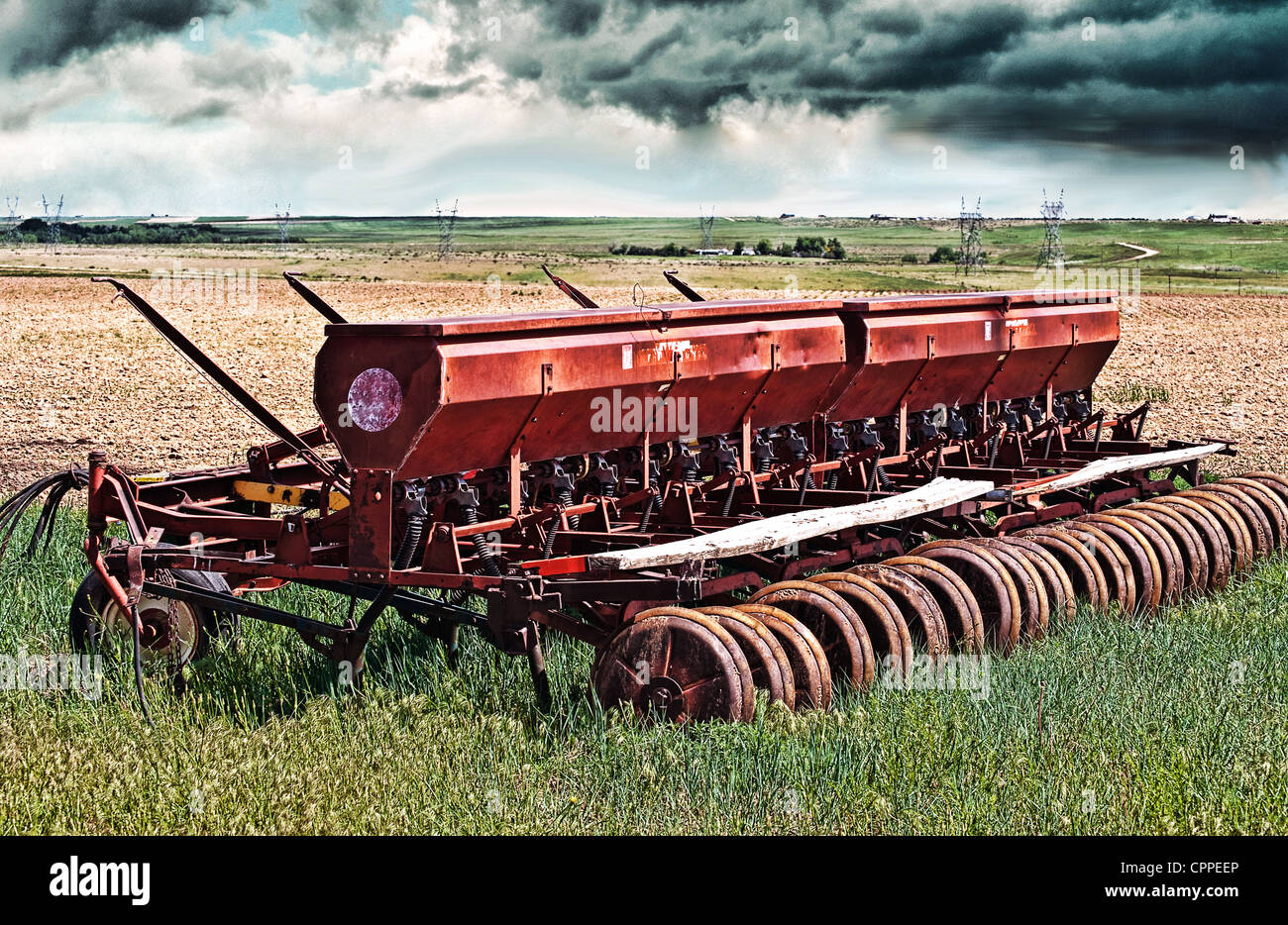 Grain drill hi-res stock photography and images - Alamy