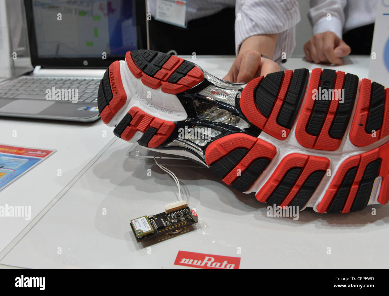 May 30, 2012, Tokyo, Japan - A walking shoe with a built-in ...