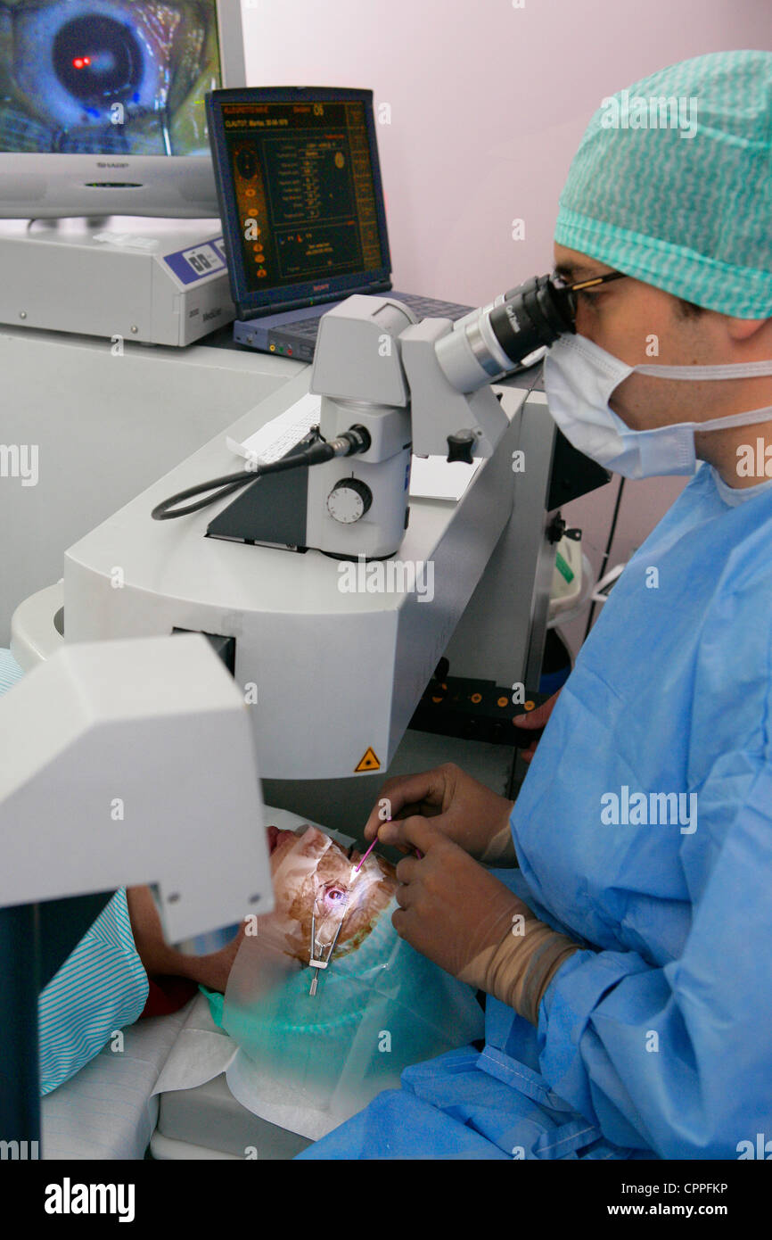 EYE LASER SURGERY Stock Photo - Alamy