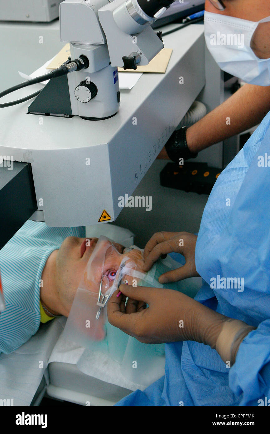 EYE LASER SURGERY Stock Photo - Alamy