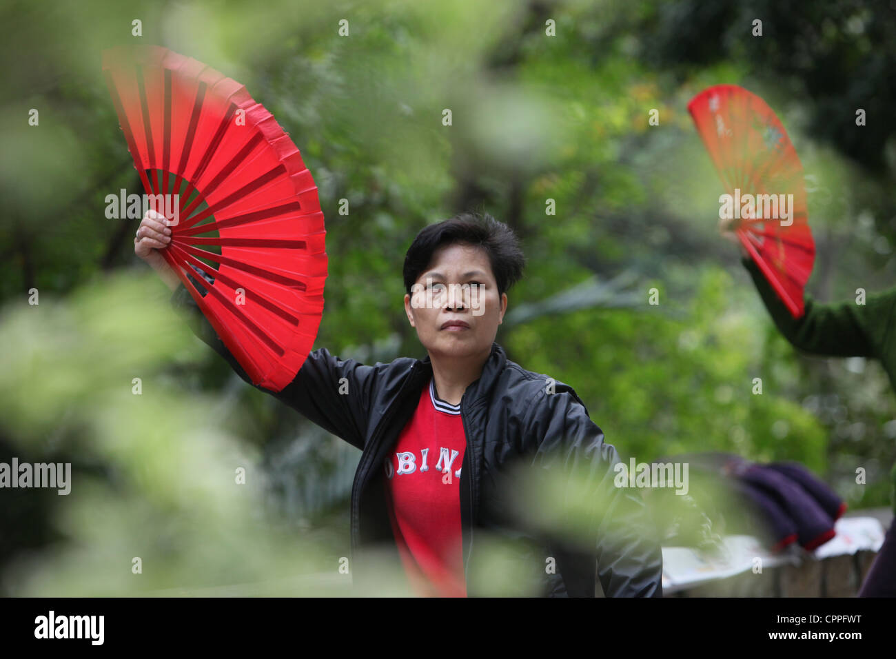 Tai chi fan hi-res stock photography and images - Alamy
