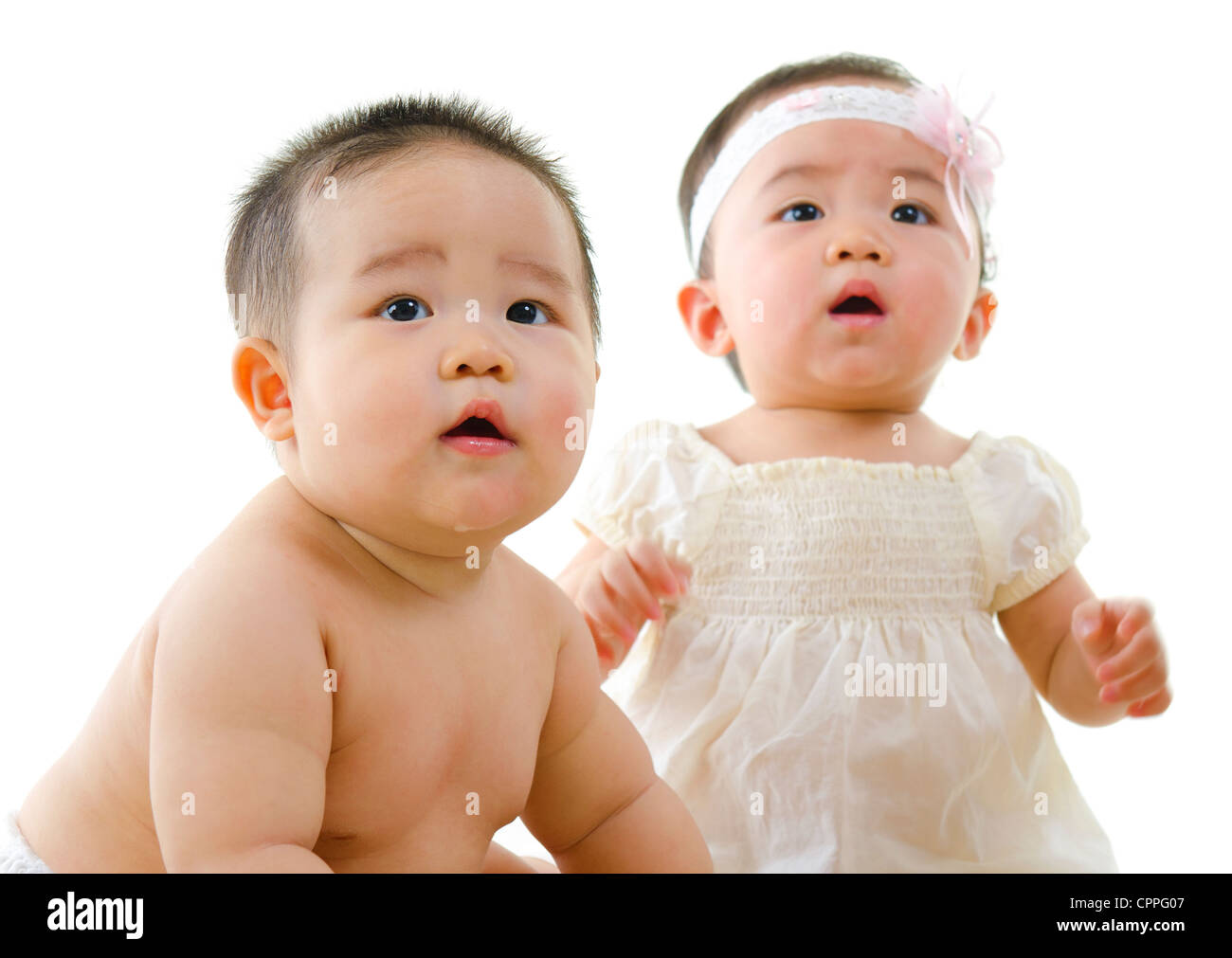 Mixed Twin Baby Girls