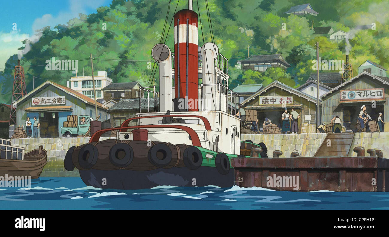 Kokuriko zaka kara from up on poppy hill year hi-res stock photography ...