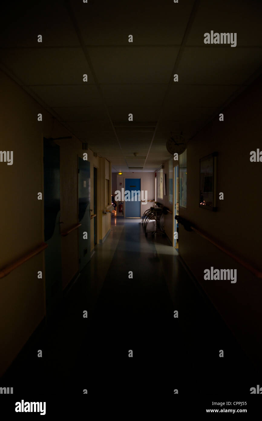 Hospital corridor night hi-res stock photography and images - Alamy