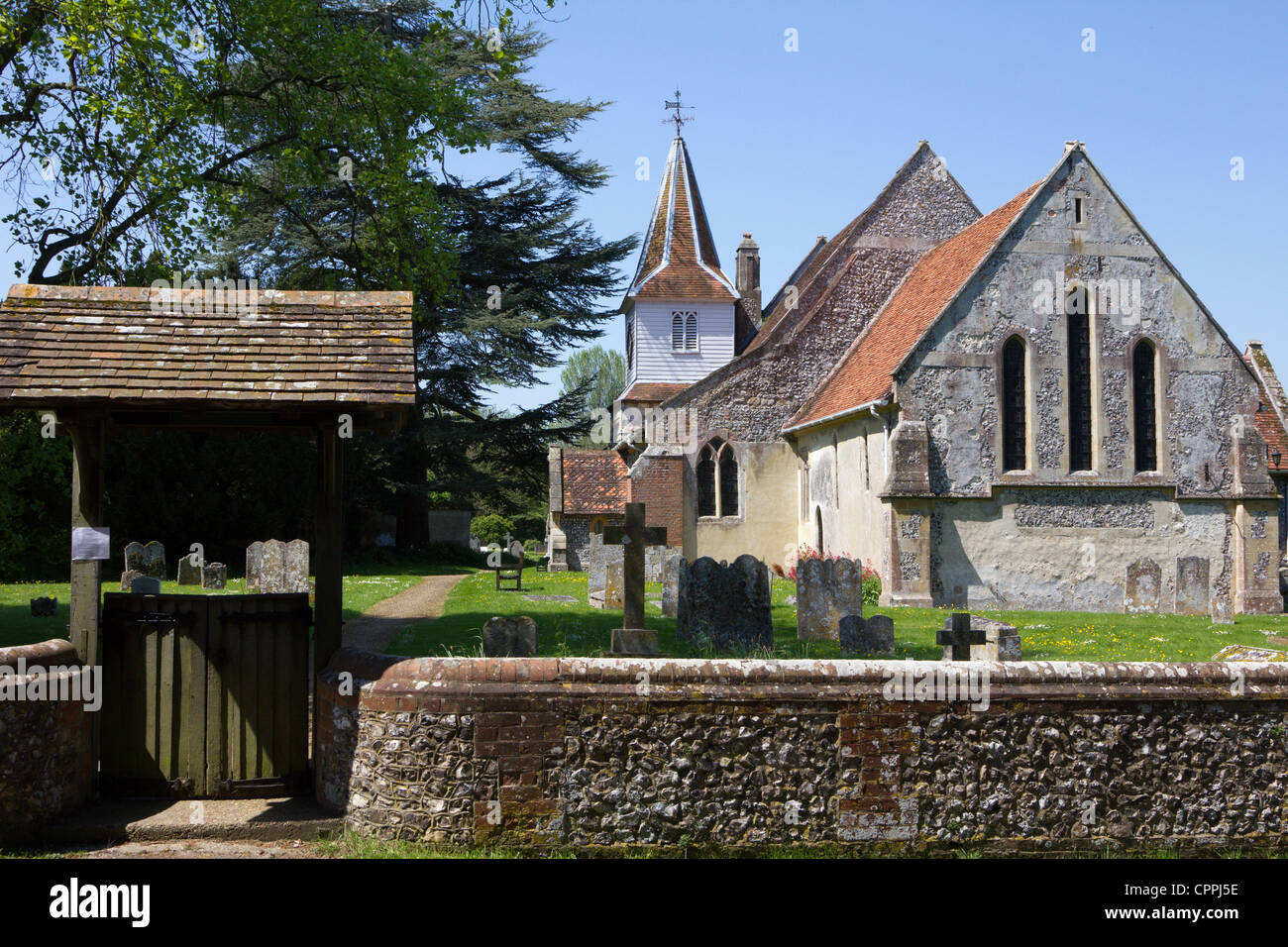 chilbolton village hampshire england uk Stock Photo - Alamy