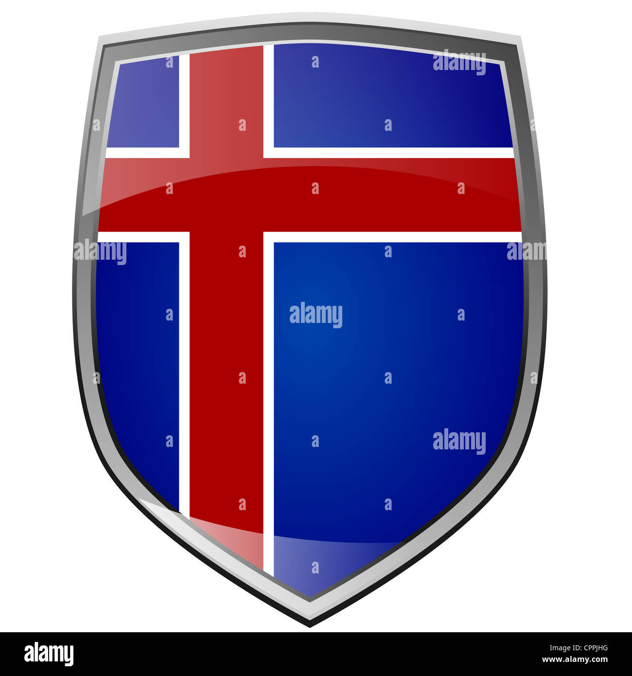 Shield flag outlined hi-res stock photography and images - Alamy