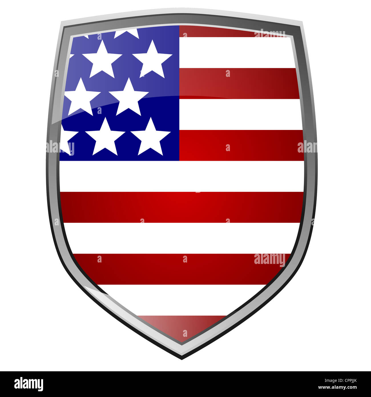 Shield flag outlined hi-res stock photography and images - Alamy