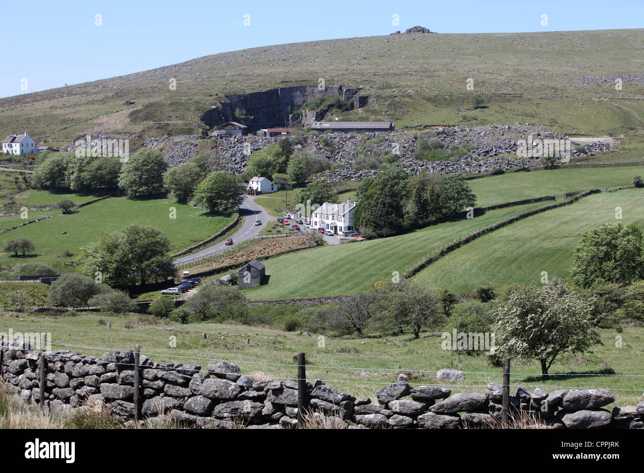 The Dartmoor Inn and the disused Merrivale granite quarry. Picture by ...
