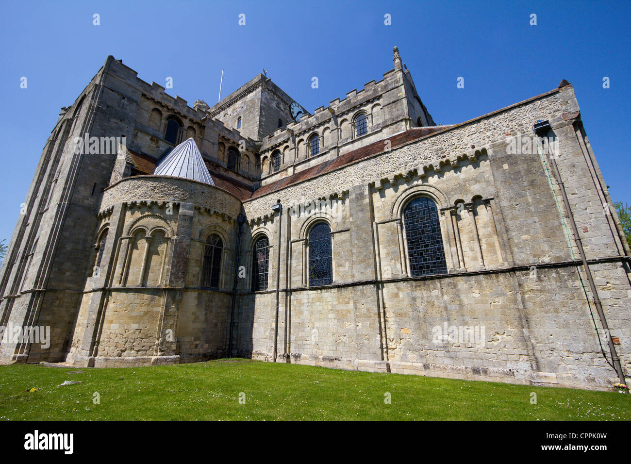 romsey abbey hampshire england Stock Photo - Alamy