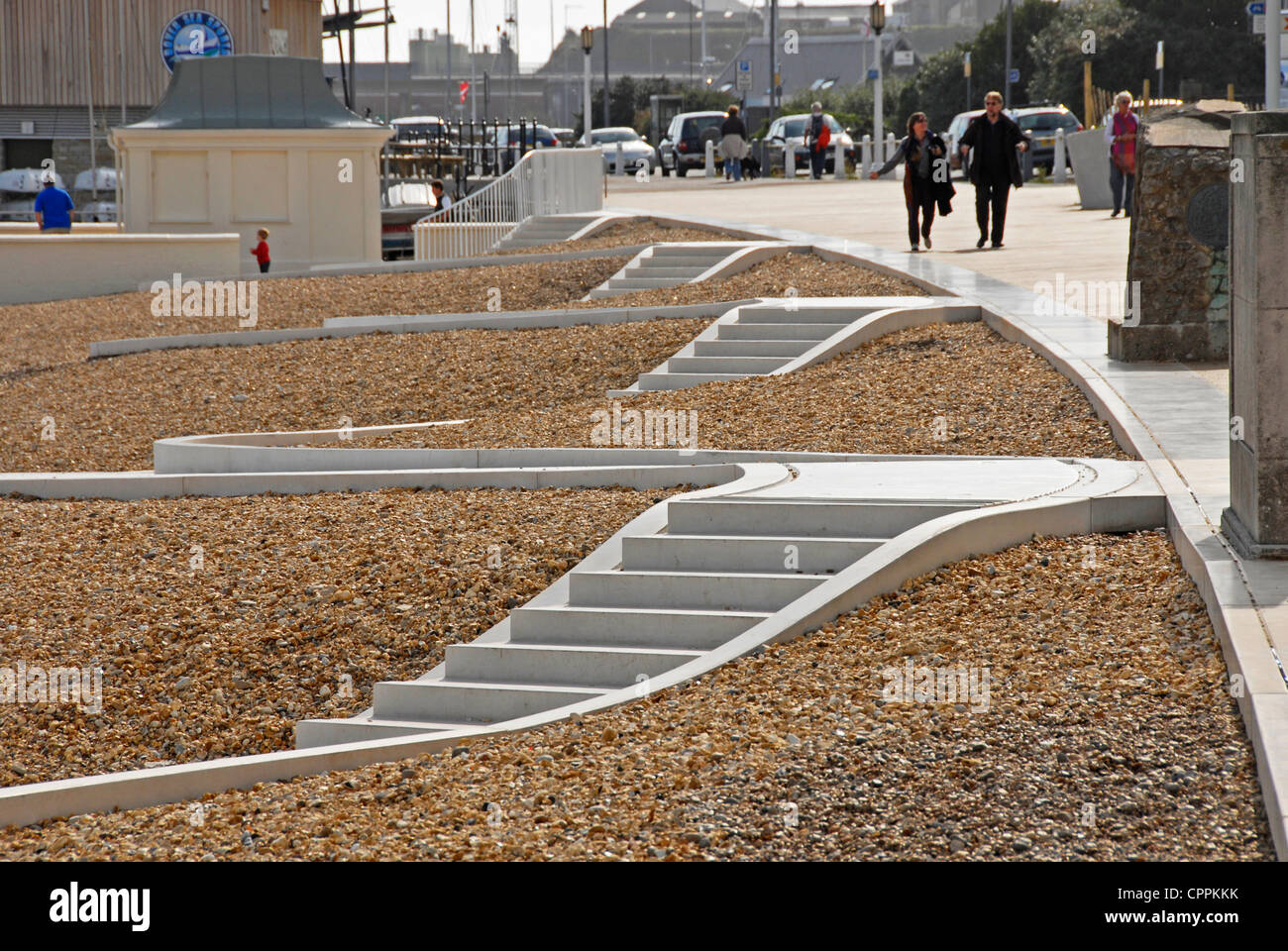 Concrete steps beach hi-res stock photography and images - Alamy