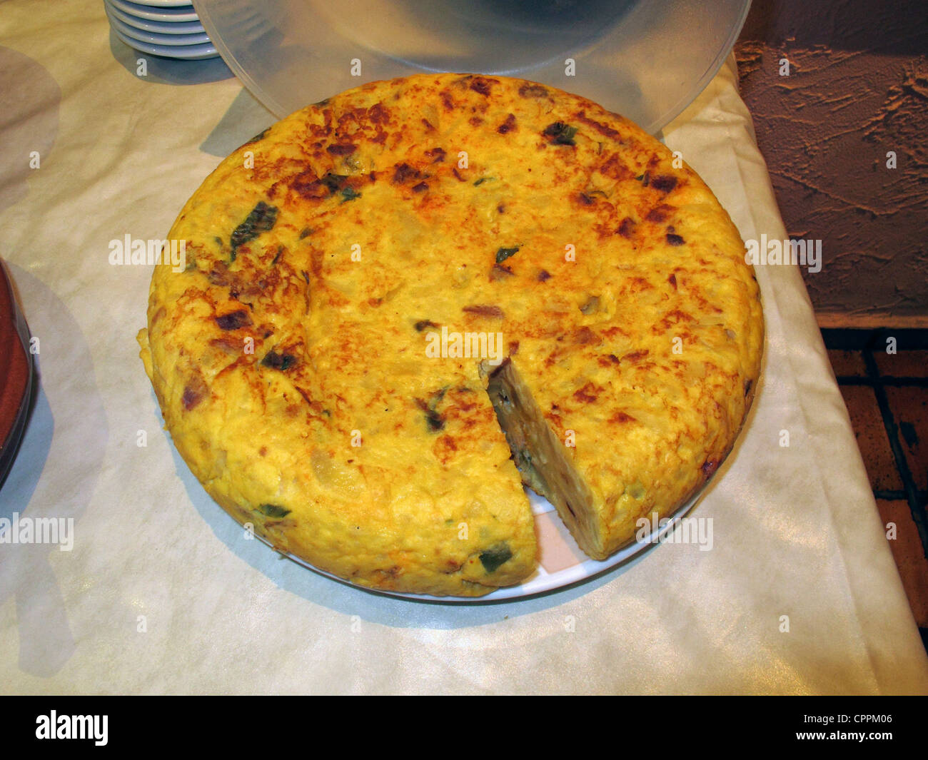 Spain Andalusia Spanish Tapas Torta di Patata potato cake Stock Photo ...