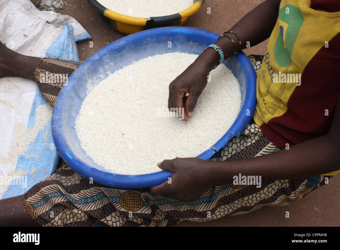 African food processing hi-res stock photography and images - Alamy
